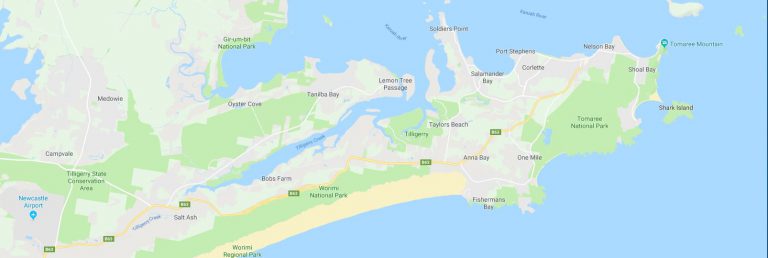 Port Stephens map - St Michaels Catholic Church - NELSON BAY - Port ...